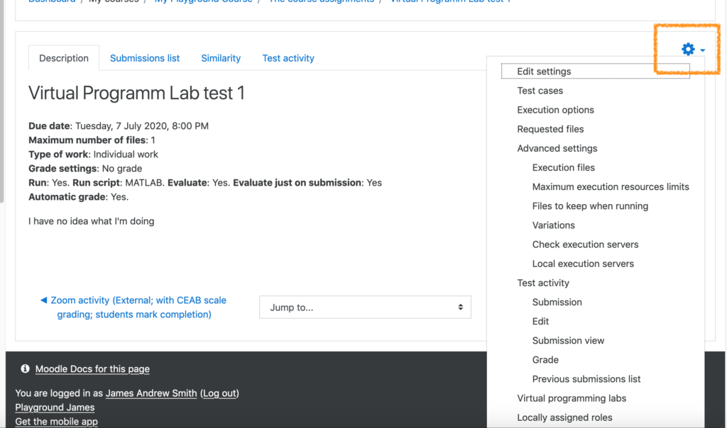 Virtual Programming Lab | James Andrew Smith