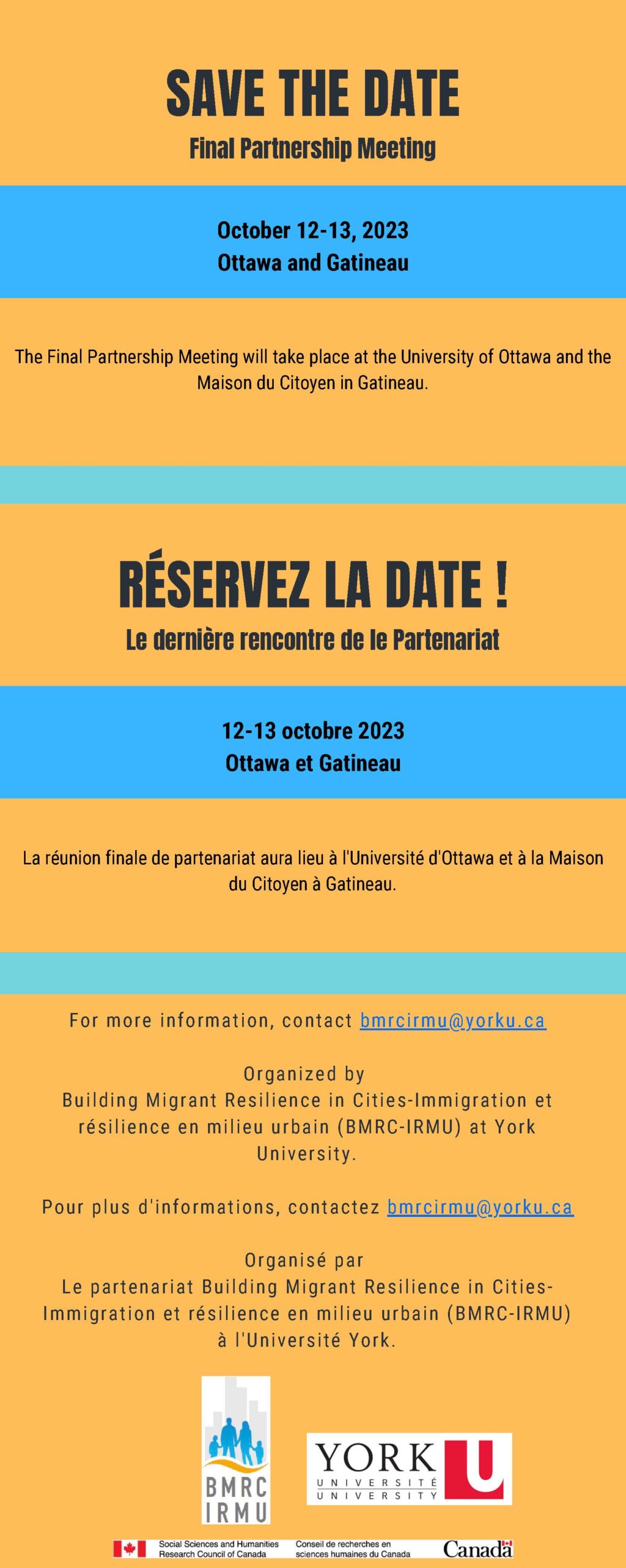 Save the Date: BMRC-IRMU Final Partnership Meeting - Building Migrant ...