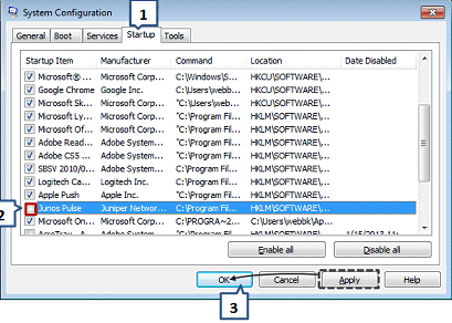 Disabling Startup Applications | UIT